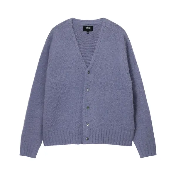 StÜssy Brushed Cardigan - Purple
