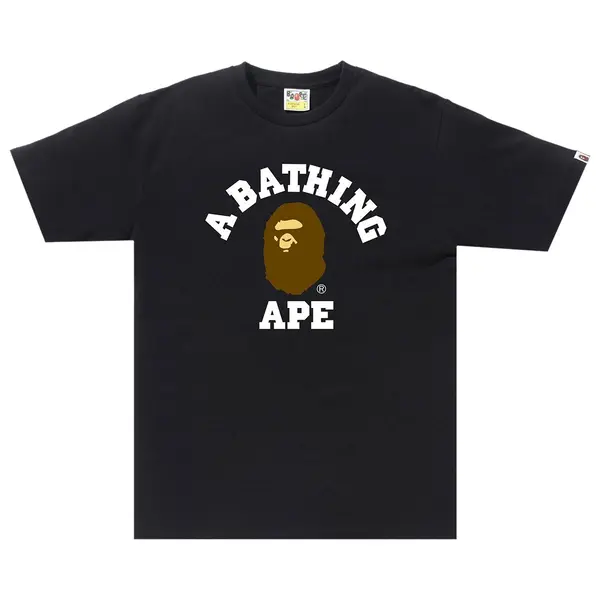 A BATHING APE Silicon College One Point Tee - Black