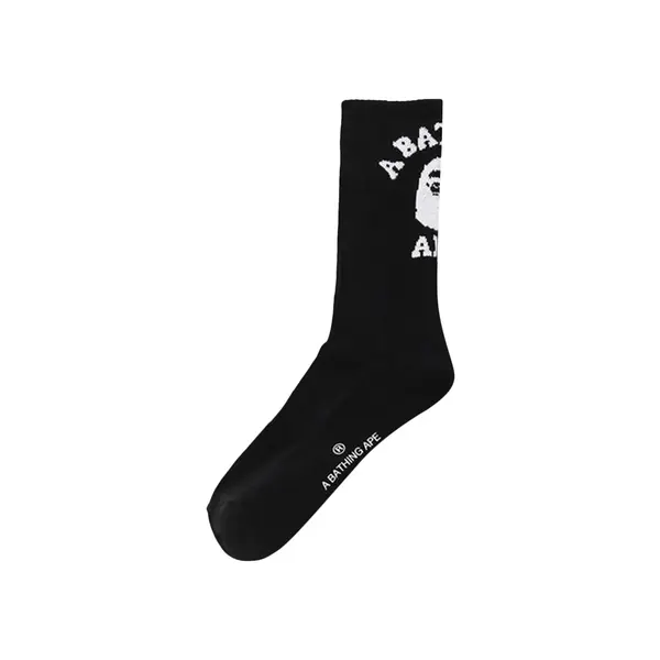 A BATHING APE College Socks - Black