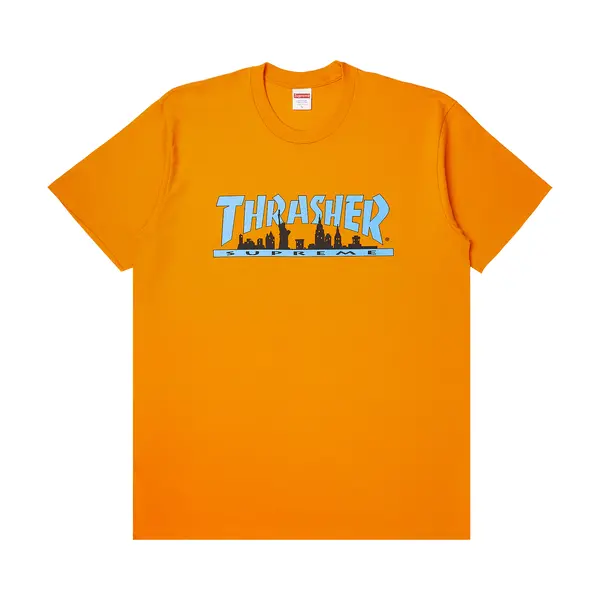 Supreme X Thrasher Skyline Tee - Orange