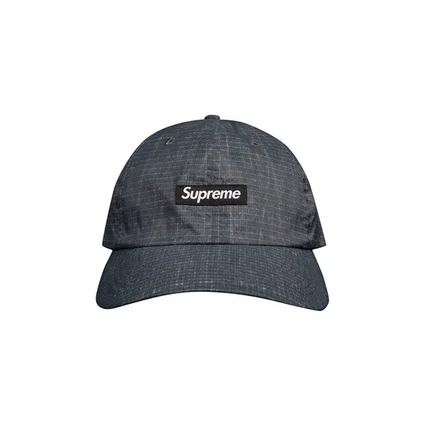 Supreme Faded Ripstop 6-panel Cap - Black