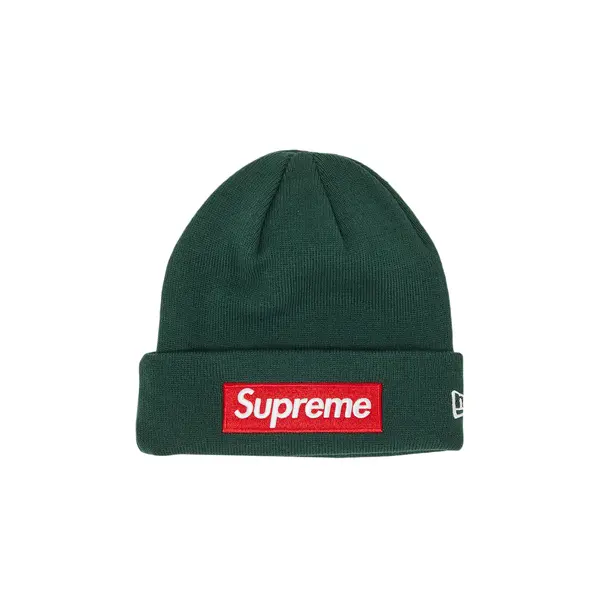 Supreme X New Era Box Logo Beanie - Green
