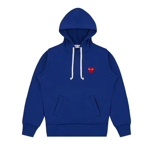 Play Comme Des Garcon Hooded Sweatshirt - Blue
