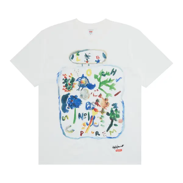 Supreme X Yohji Yamamoto Paint Tee - White