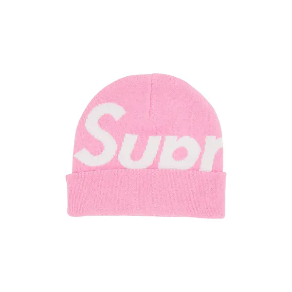 Supreme Big Logo Beanie - Pink