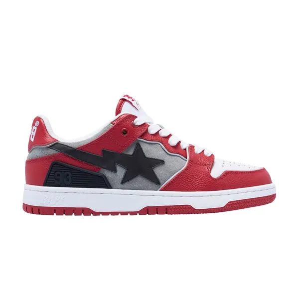 A BATHING APE Wmns Sk8 Sta #1 Sneakers - Red
