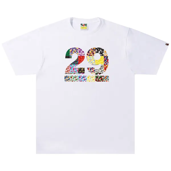 A BATHING APE 29th Anniversary Tee - White