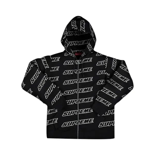 Supreme Repeat Zip Up Hooded Sweatshirt