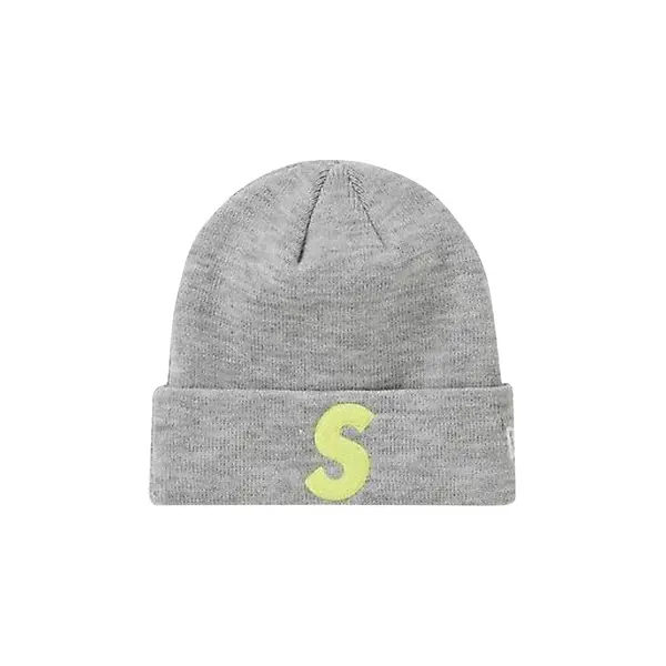 Supreme X New Era S Logo Beanie - Grey