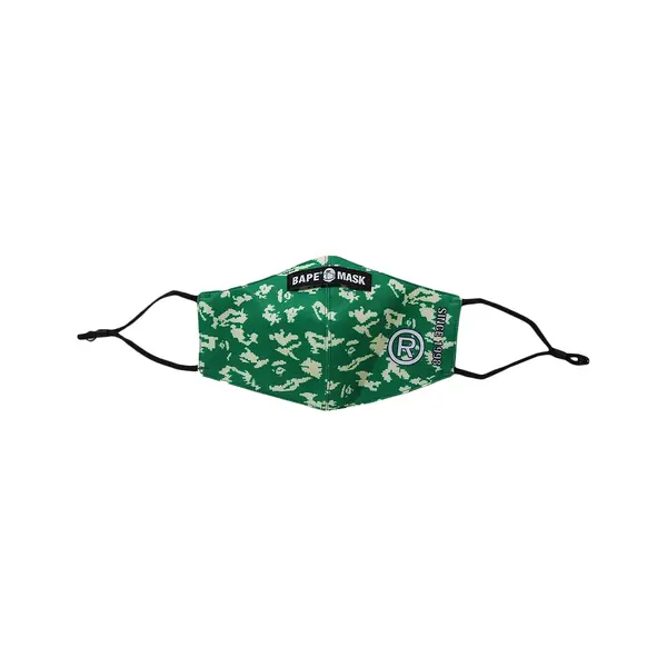 A BATHING APE Digital Camo Mask - Green