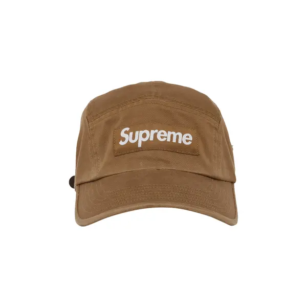 Supreme Washed Chino Twill Camp Cap - Brown
