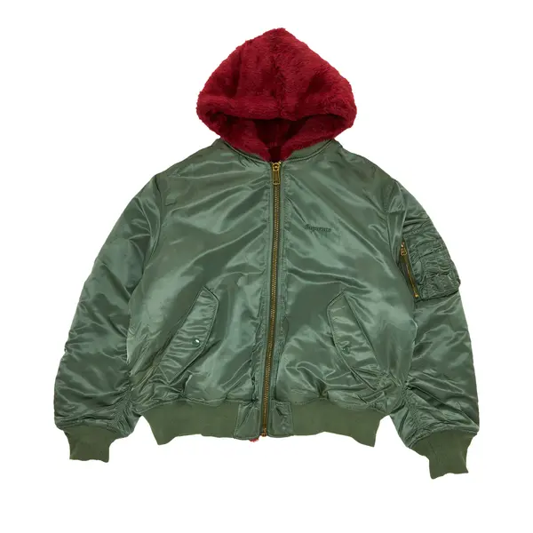 Supreme Faux Fur Reversible Ma-1 - Green