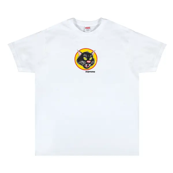 Supreme Black Cat Tee - White