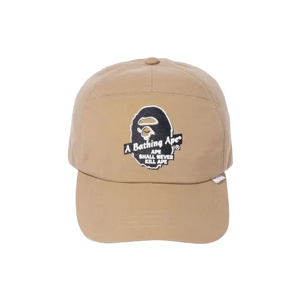 A BATHING APE Panel Cap - Cream