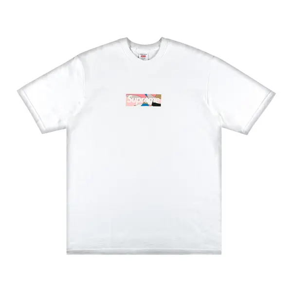 Supreme X Emilio Pucci Box Logo Tee /dusty Pink - White