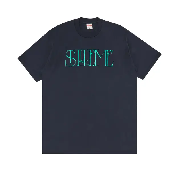 Supreme Trademark Tee 'navy - Blue