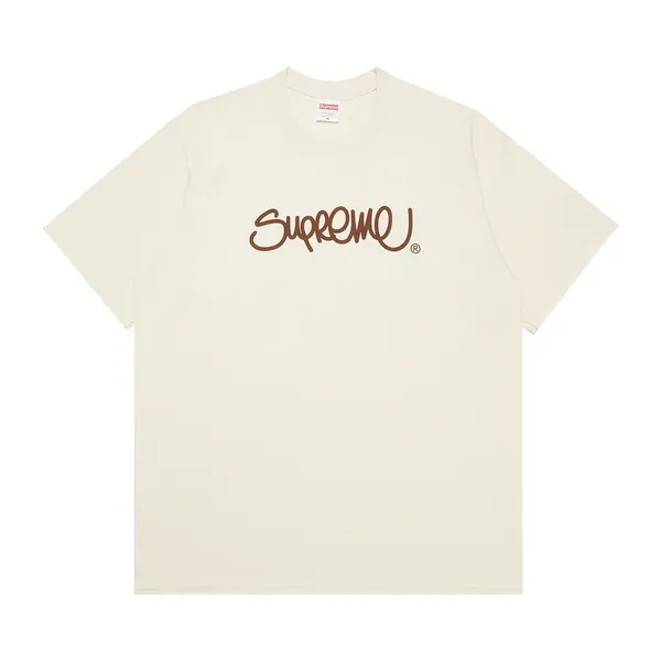 Supreme Handstyle Tee 'natural - Cream