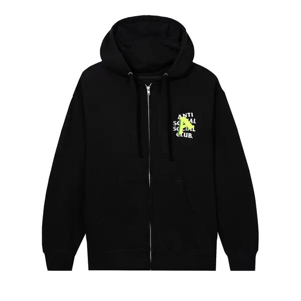 ANTI SOCIAL SOCIAL CLUB A Is For Zip Hoodie - Black