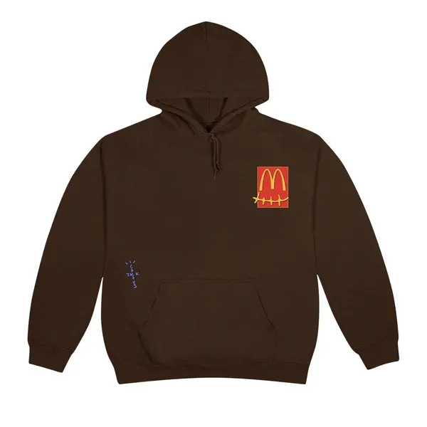 TRAVIS SCOTT X Mcdonald's Sticker Hoodie - Brown