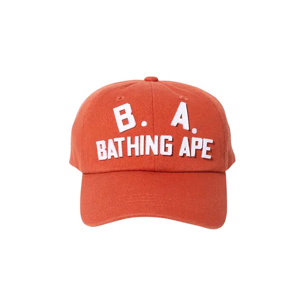 A BATHING APE B.a. Washed Twill Cap - Orange