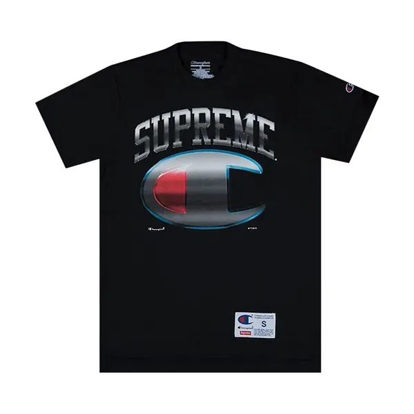 Supreme Champion Chrome Short-sleeve Top - Black