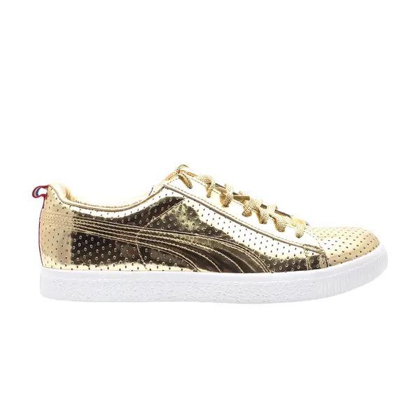 PUMA Clyde Undefeated Gametime Sneakers - Gold
