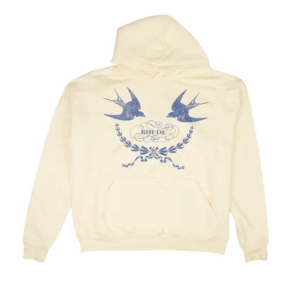 Rhude Sparrow Hoodie - White