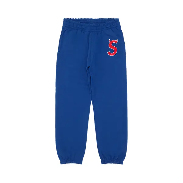 Supreme S Logo Sweatpant - Blue | Editorialist