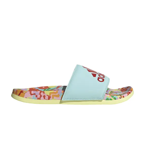 Adidas Farm Rio X Wmns Adilette Comfort Slide 'floral - Blue
