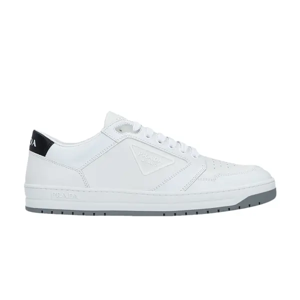 Prada New Avenue Leather Low Top Sneakers - White