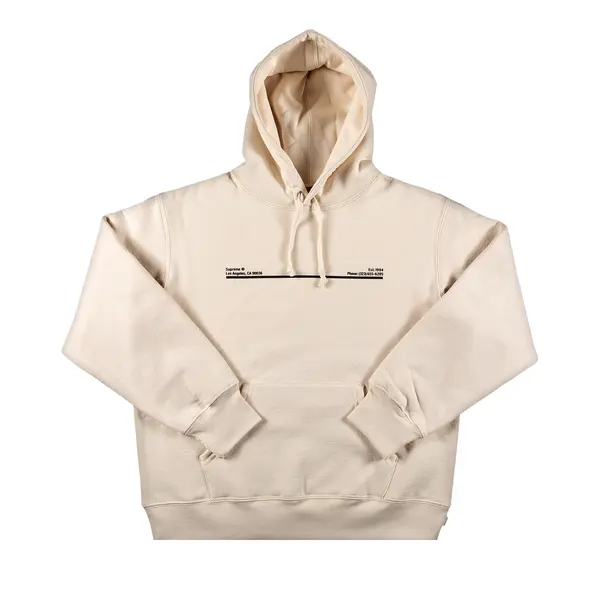 Supreme Shop Hooded Sweatshirt Los Angeles - Cream