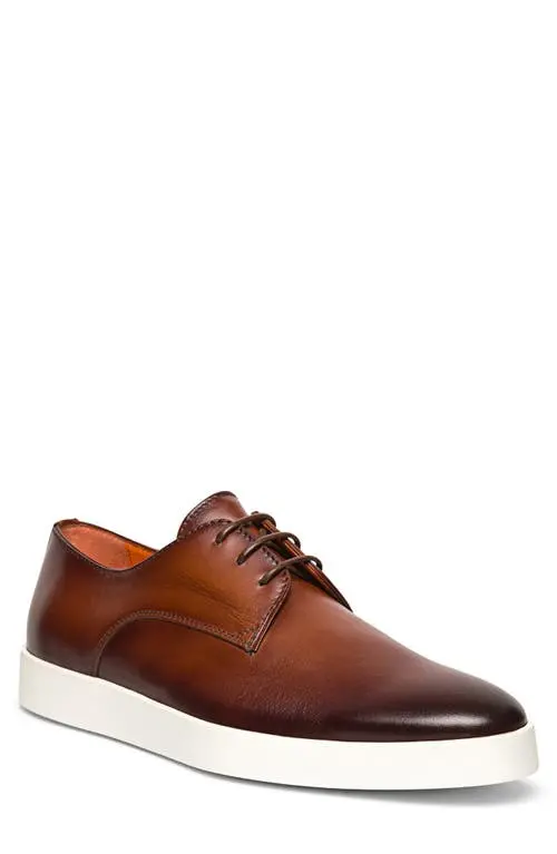 Santoni Dilate Leather Derby Sneakers - Brown