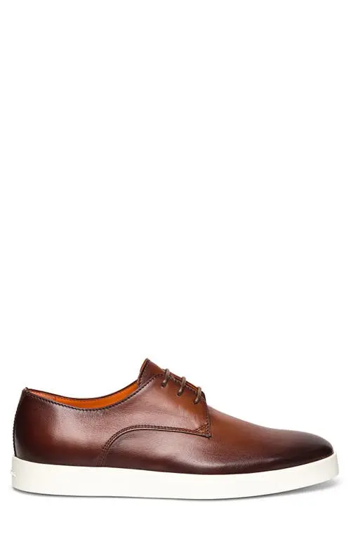 Santoni Dilate Leather Derby Sneakers - Brown