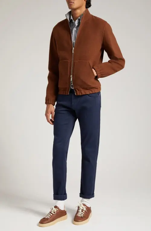 Eleventy Reversible Wool Bomber Jacket