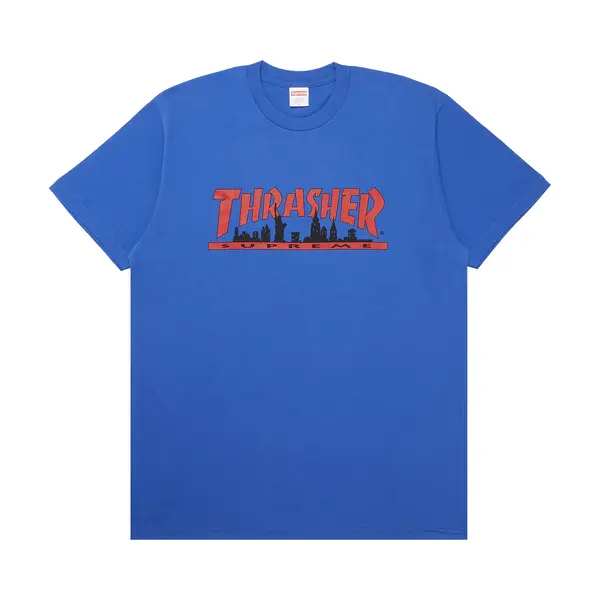 Supreme X Thrasher Skyline Tee 'royal - Blue