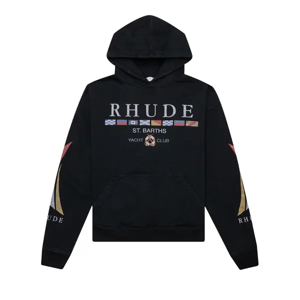 Rhude Yacht Club Hoodie - Black