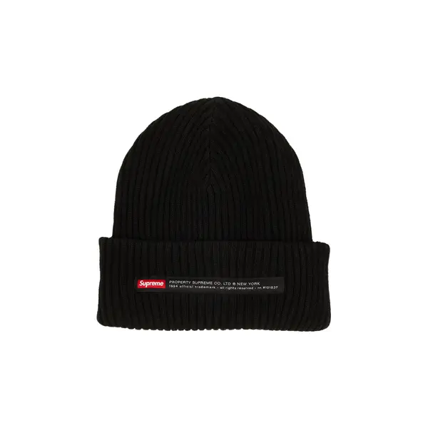 Supreme Property Label Beanie - Black