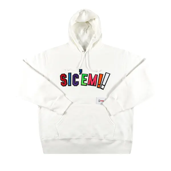 Supreme X Wtaps Sic'em! Hooded Sweatshirt - White