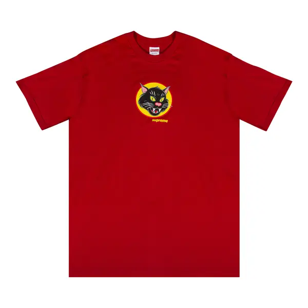 Supreme Black Cat Tee - Red