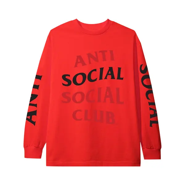 ANTI SOCIAL SOCIAL CLUB Highlight Long-sleeve T-shirt - Red