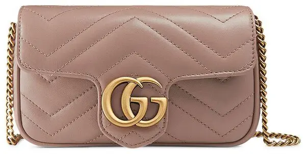 Gucci Gg Marmont Matelassé Leather Bag - Tan