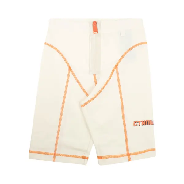 Heron Preston Ctnmb Active Biker Leggings 'off White/orange