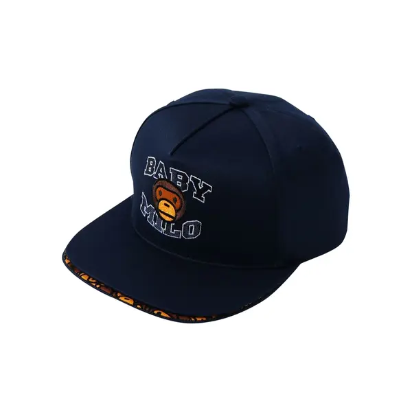 A BATHING APE Double Visor Milo Snap Back Cap - Blue