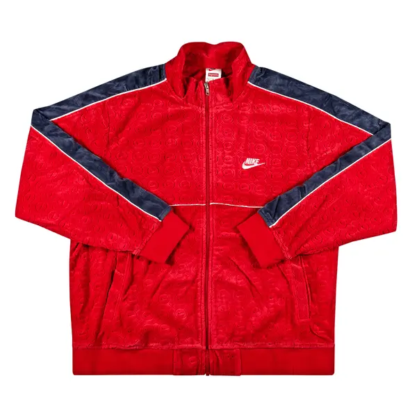 Supreme X Nike Velour Track Jacket - Red