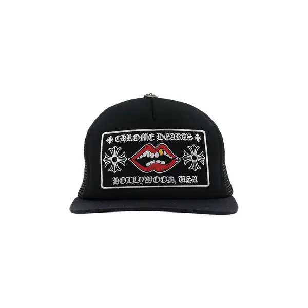 Chrome Hearts Hollywood Trucker Cap - Black