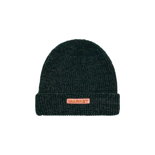 MARKET Reflective Bar Logo Beanie - Green