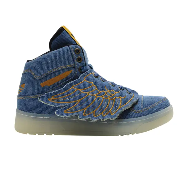 Adidas Js Wings Denim High-top Sneakers
