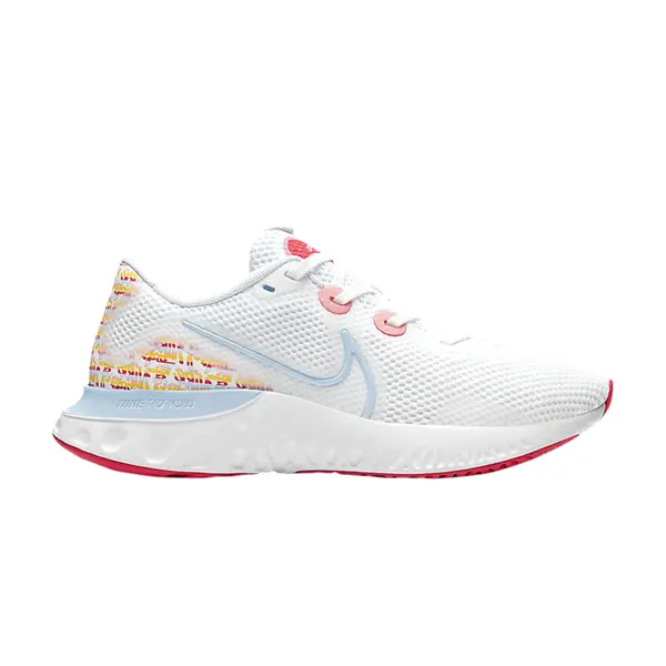 Nike Renew Run Graffiti Print Sneakers - White