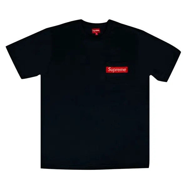Supreme Mesh Stripe Pocket Tee 'navy - Blue