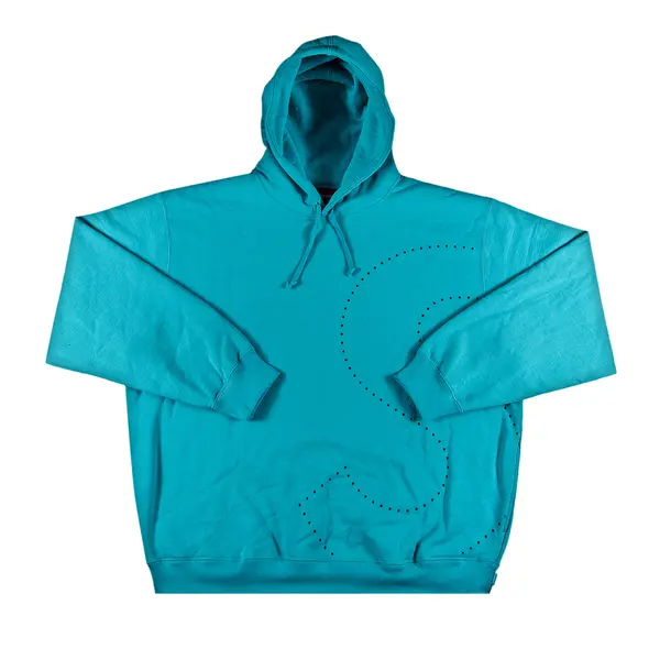 Supreme Laser Cut S Logo Hooded Sweatshirt - Blue